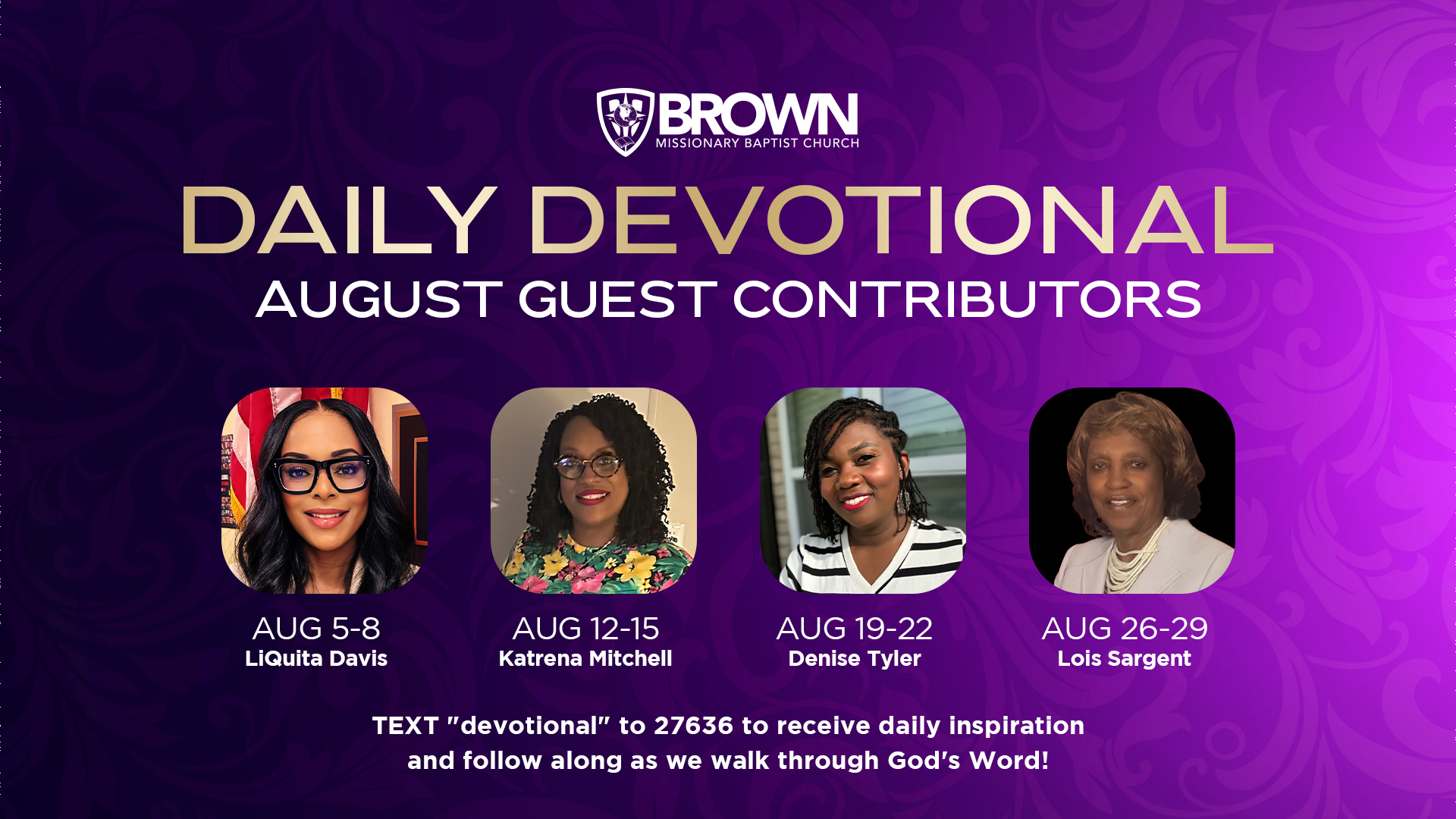 Brown Missionary Baptist Home Page | Brown Missionary Baptist